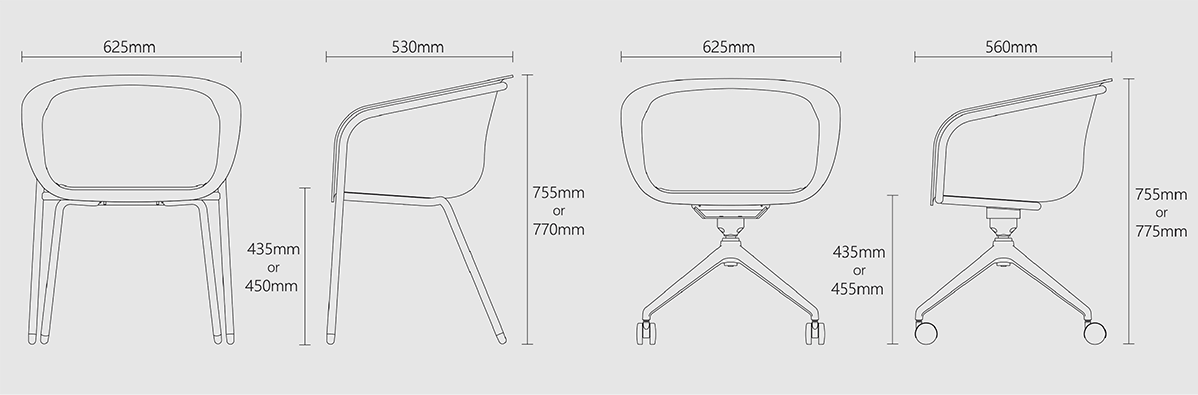 Product CC600/700 series | Cazetora Quali | living & oﬃce chairs